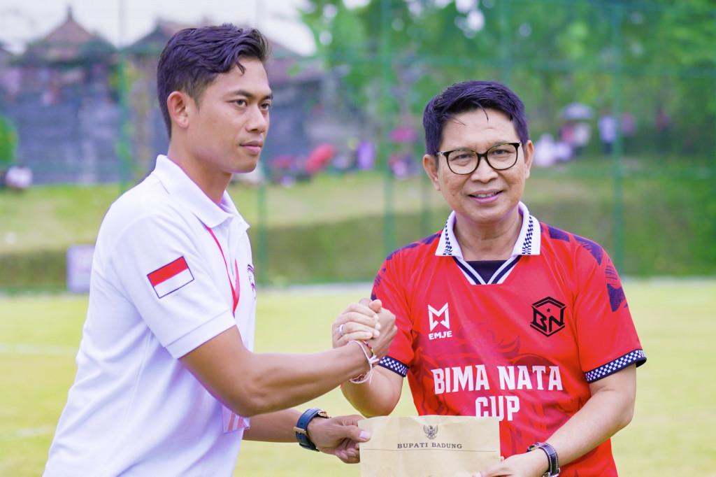 Bupati Adi Arnawa Buka Turnamen Sepak Bola Bima Nata Cup II | Setda Badung